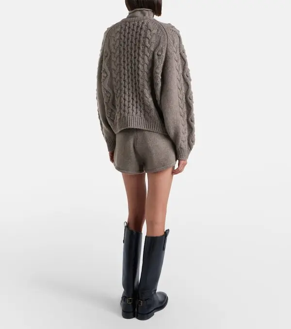 LISA YANG Annora Cashmere Shorts - Grey