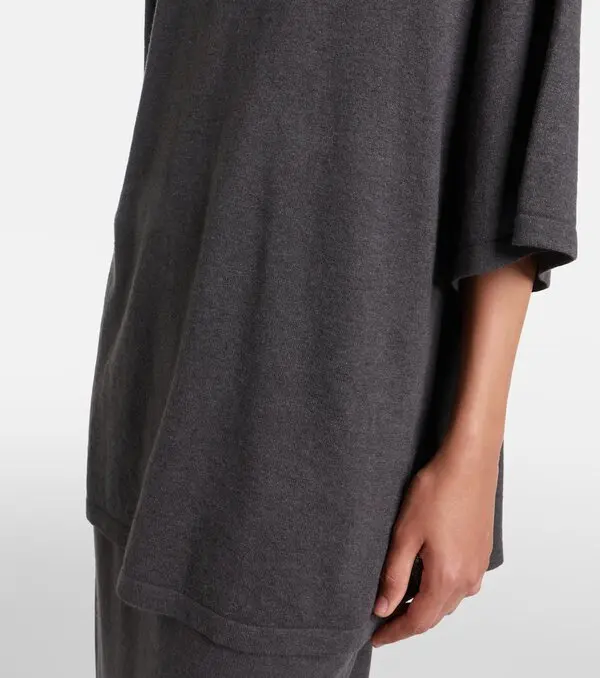LISA YANG Agnette Cotton And Cashmere Sweater - Brown