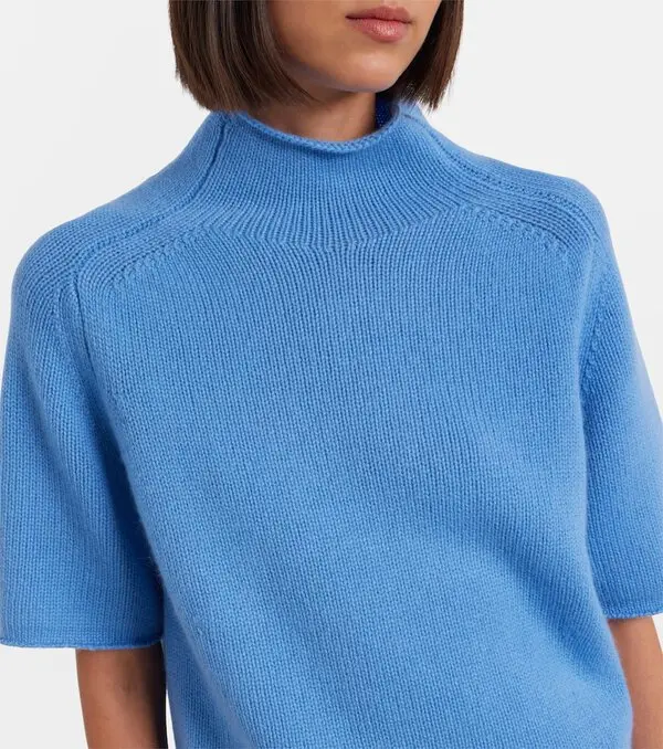 LISA YANG Fride Cashmere Turtleneck Sweater - Blue
