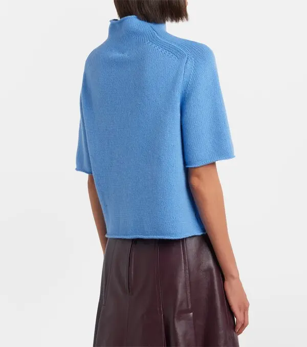 LISA YANG Fride Cashmere Turtleneck Sweater - Blue