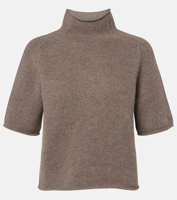 LISA YANG Fride Cashmere Turtleneck Sweater - Grey