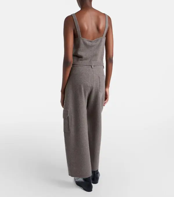LISA YANG Azaria Cashmere Cargo Pants - Grey
