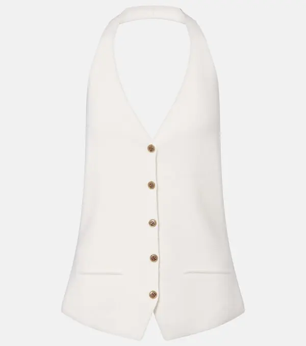 LISA YANG Cashmere Sweater Vest - White