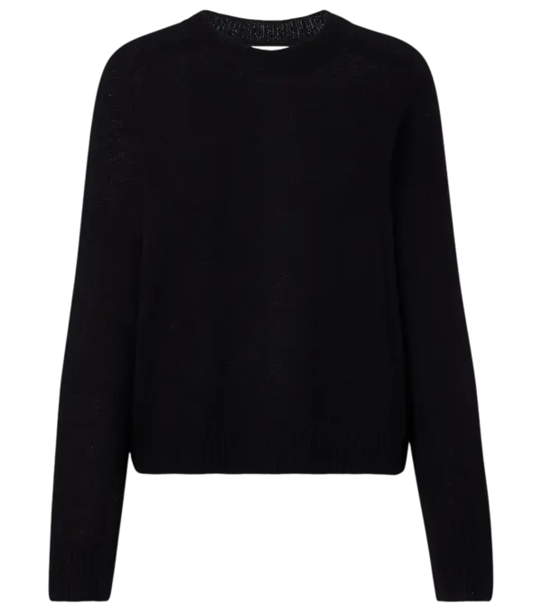 LISA YANG Solene Cashmere And Silk Crew Neck Sweater - Black