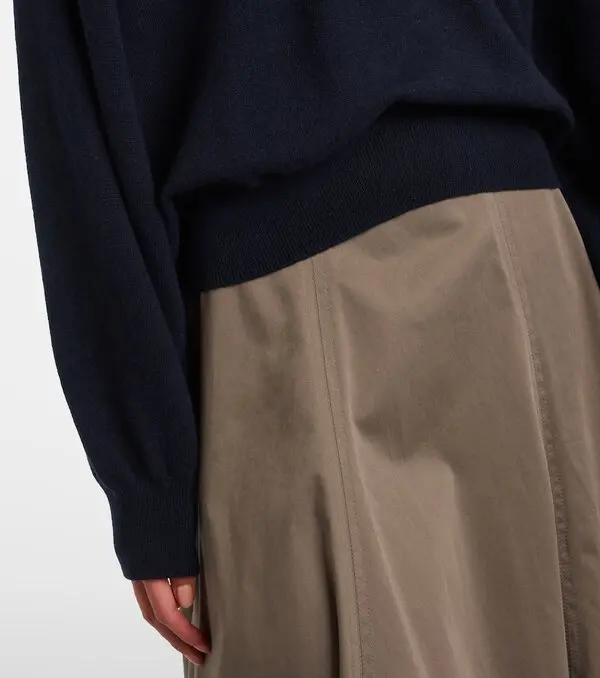 LISA YANG Katriel Cashmere Polo Sweater - Blue