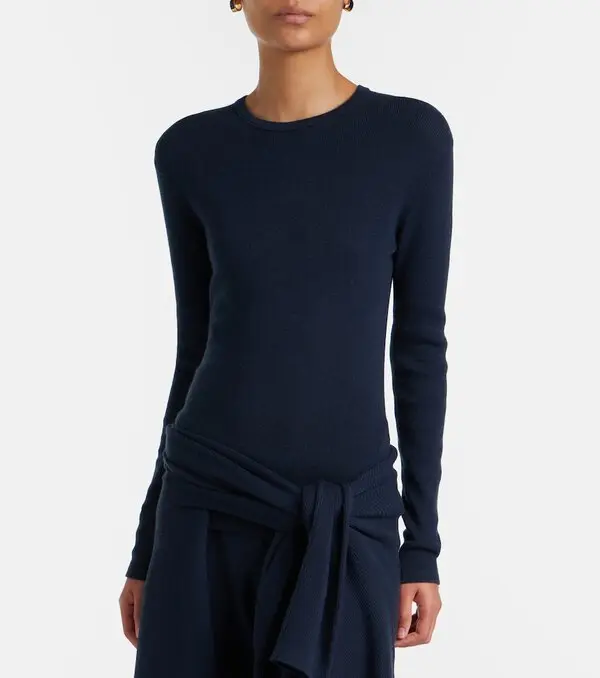 LISA YANG Vivian Cotton And Cashmere Sweater