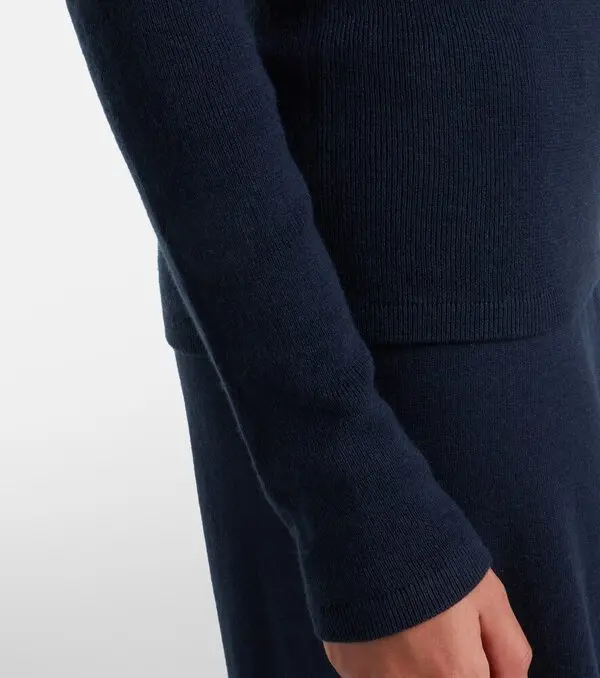 LISA YANG Vivian Cotton And Cashmere Sweater - Blue