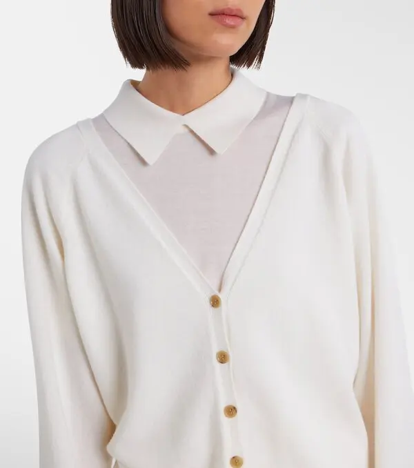LISA YANG Jiani Cashmere Cardigan - White