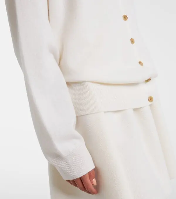 LISA YANG Jiani Cashmere Cardigan - White