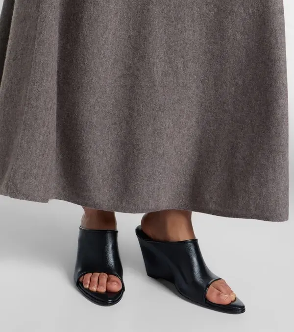 LISA YANG Cashmere Midi Skirt - Grey