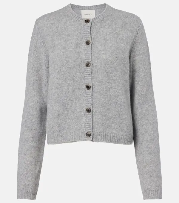 LISA YANG Felicia Cashmere And Silk Cardigan - Grey