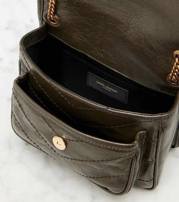 Saint Laurent Niki Mini Shoulder Bag - Grey