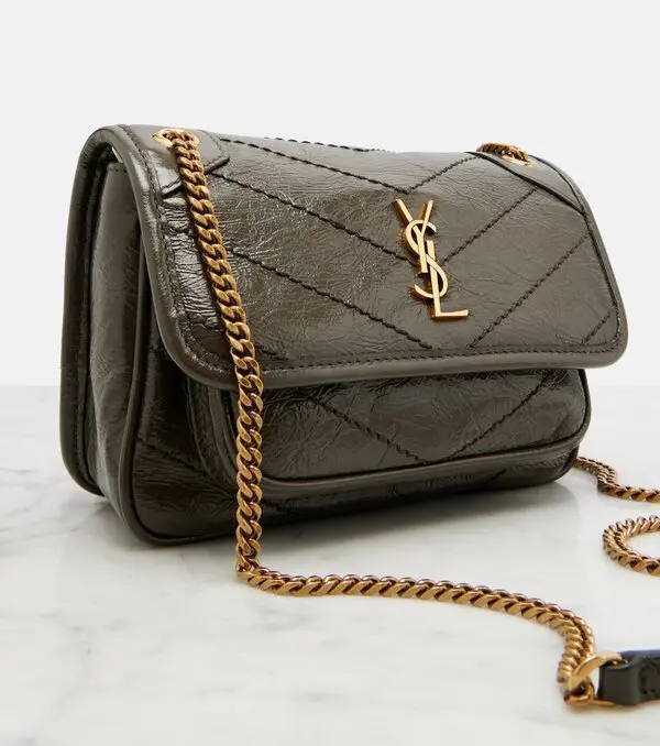 Saint Laurent Niki Mini Shoulder Bag - Grey