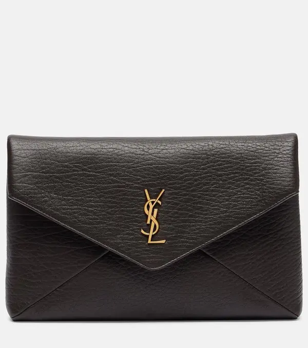 Saint Laurent Cassandre Leather Pouch