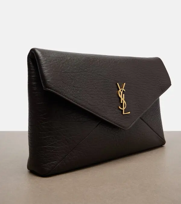 Saint Laurent Cassandre Leather Pouch