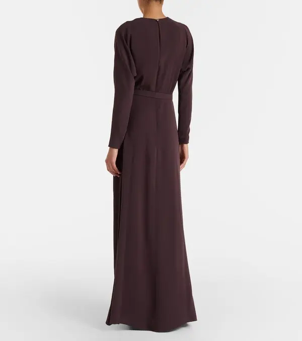 Max Mara Embellished Cady Maxi Dress