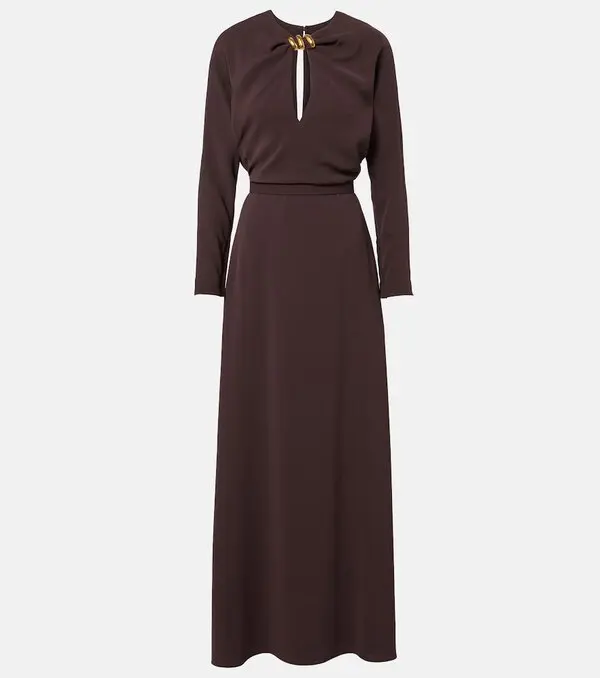 Max Mara Embellished Cady Maxi Dress