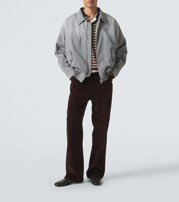Miu Miu Cotton Twill Blouson Jacket