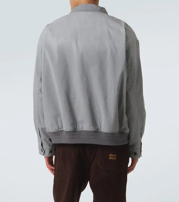 Miu Miu Cotton Twill Blouson Jacket