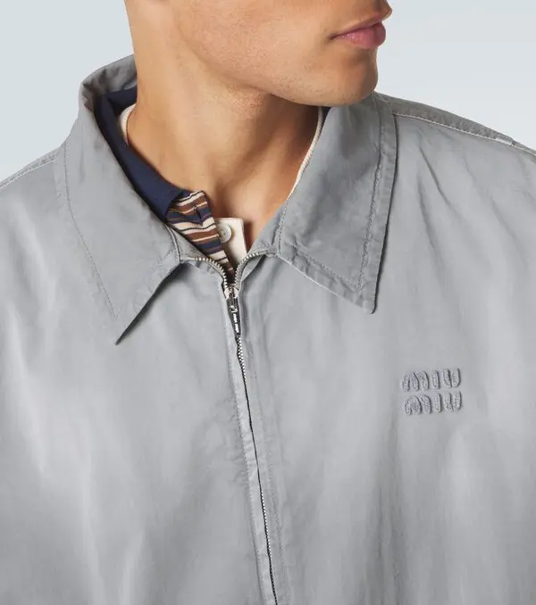 Miu Miu Cotton Twill Blouson Jacket