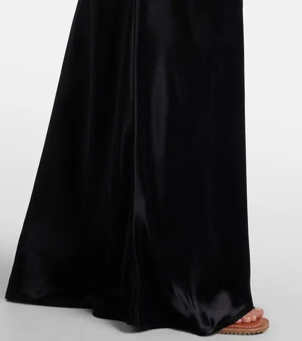 Miu Miu Satin Slip Maxi Dress