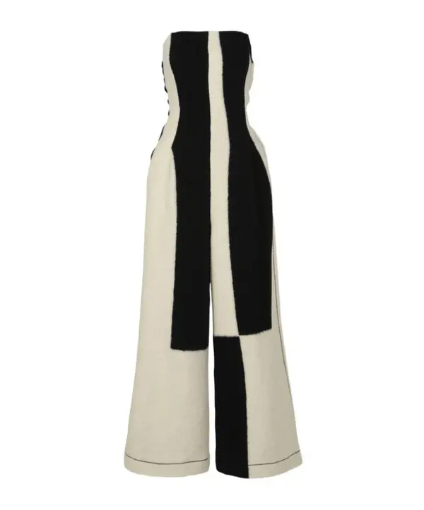 Issey Miyake Sleeveless Wide Leg Jumpsuit With Side Zippers And Pockets - No