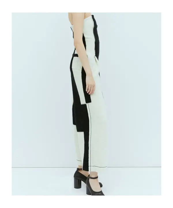 Issey Miyake Sleeveless Wide Leg Jumpsuit With Side Zippers And Pockets