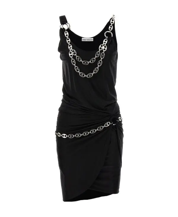 Rabanne Sleeveless Chain Embellished Mini Dress