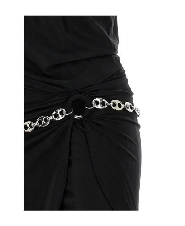 Rabanne Sleeveless Chain Embellished Mini Dress