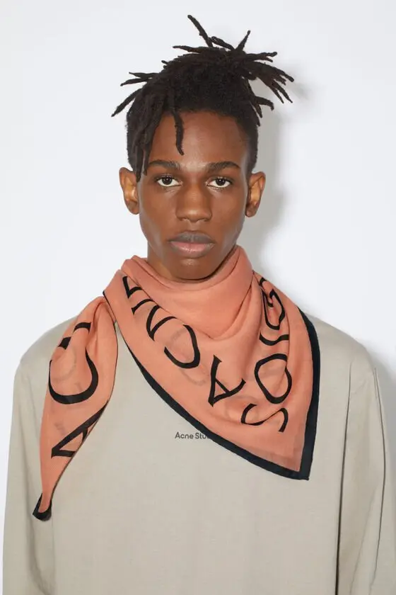 Acne Studios Logo Printed Square-shaped Scarf