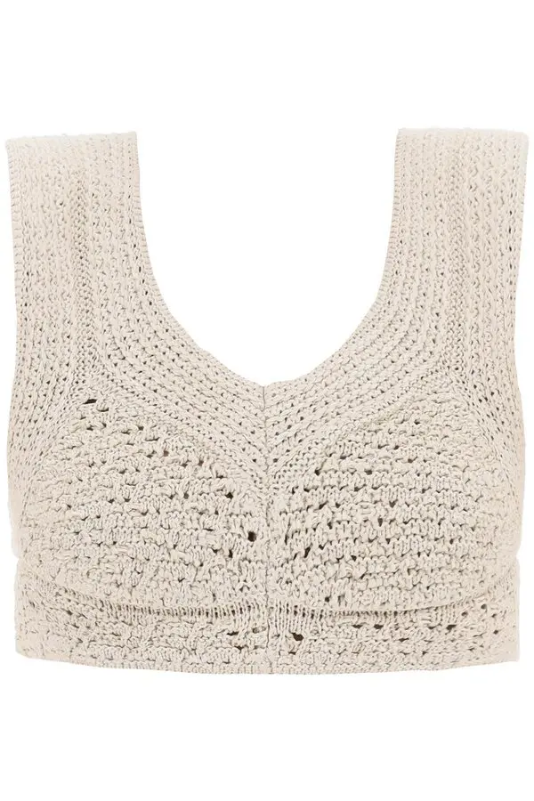Bottega Veneta Crochet Bra - No