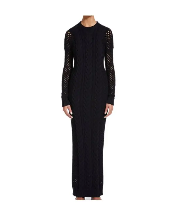 Max Mara Mesh Panelled Midi Dress