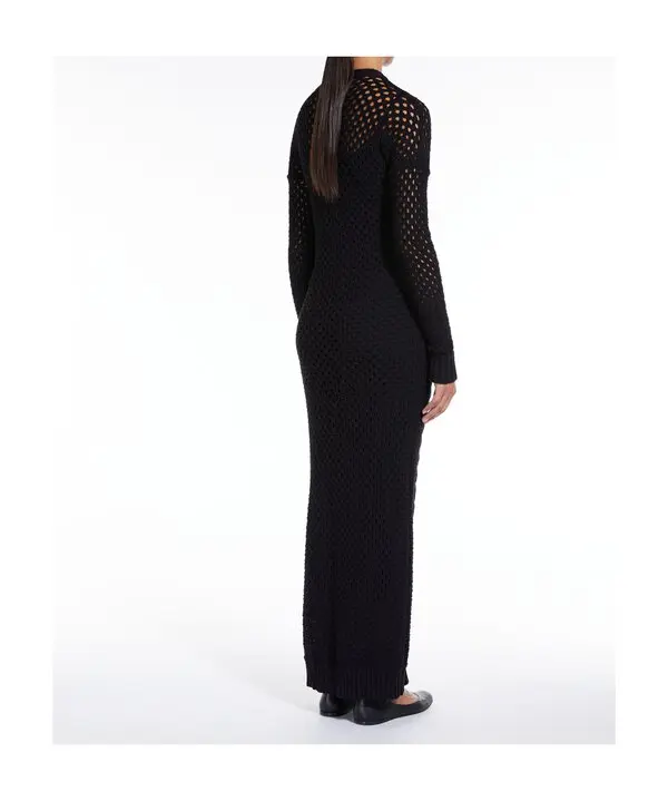 Max Mara Mesh Panelled Midi Dress