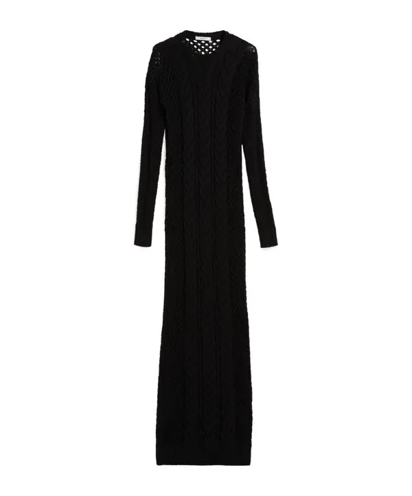 Max Mara Mesh Panelled Midi Dress
