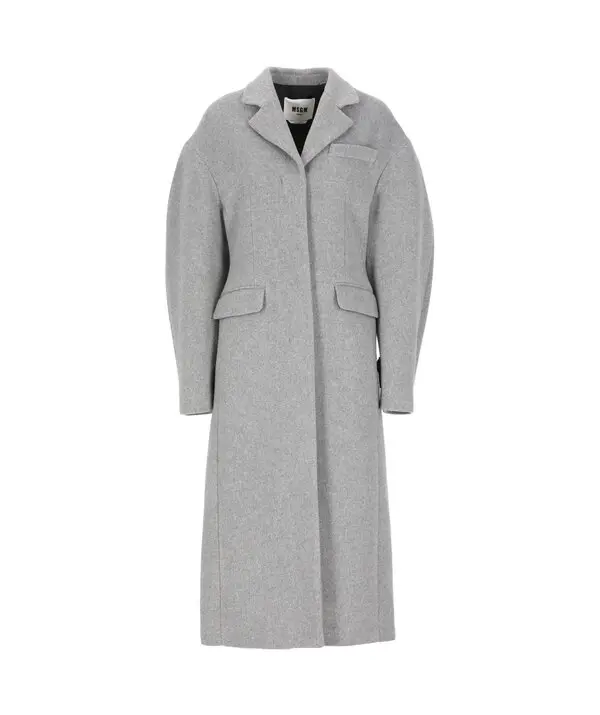 MSGM Long Sleeved Tailored Coat