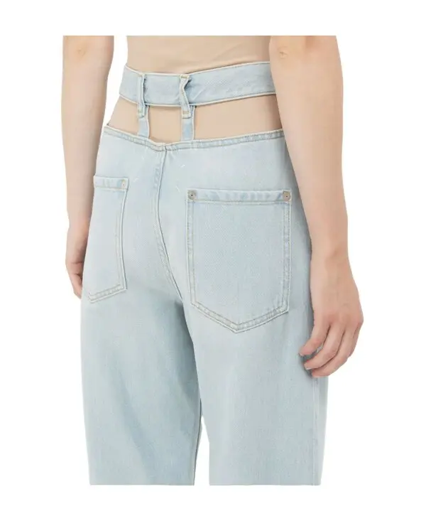 MAISON MARGIELA High-waist Cut-out Detailed Jeans