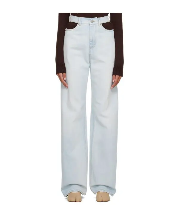 MAISON MARGIELA High-waisted Wide-leg Jeans