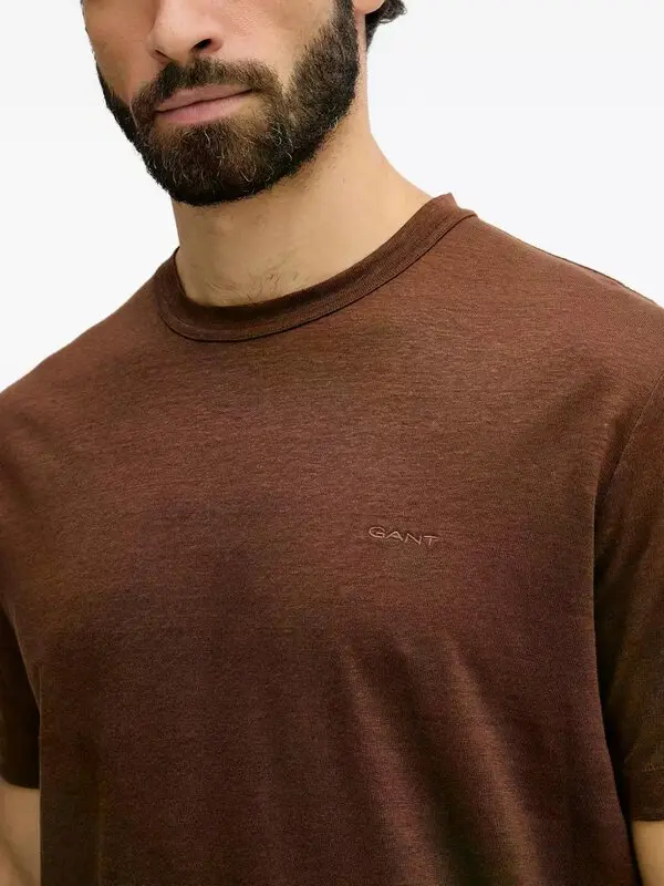 Gant Logo-embroidered T-shirt