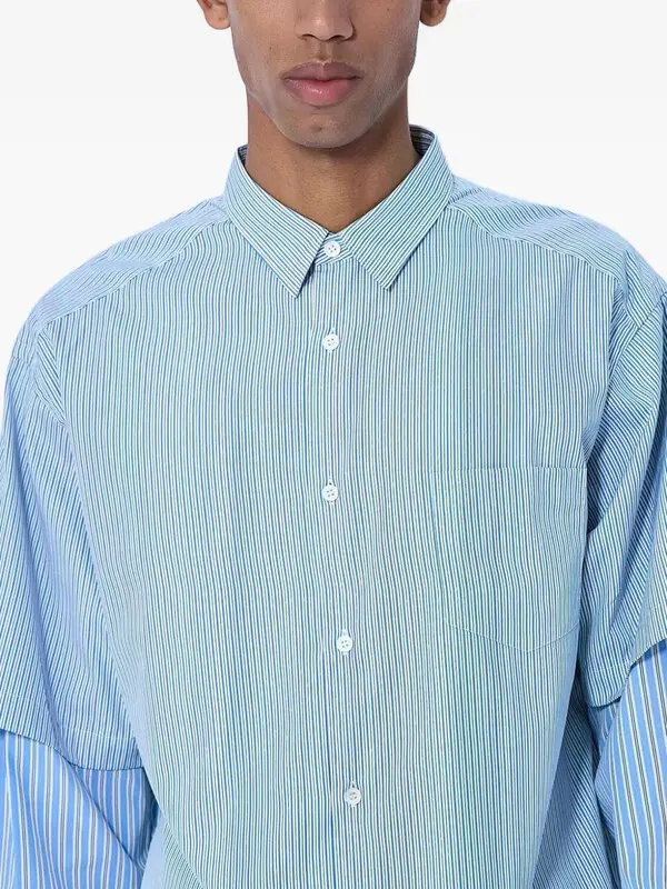 Comme Des Garçons Striped-pattern Shirt