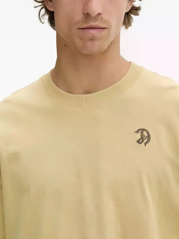 DIESEL® Logo-embroidered Graphic-print T-shirt