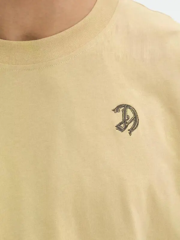 DIESEL® Logo-embroidered Graphic-print T-shirt
