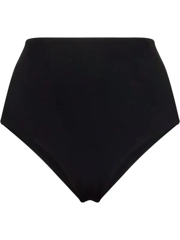 ST. AGNI Ziah High-waisted Bikini Bottoms - Black