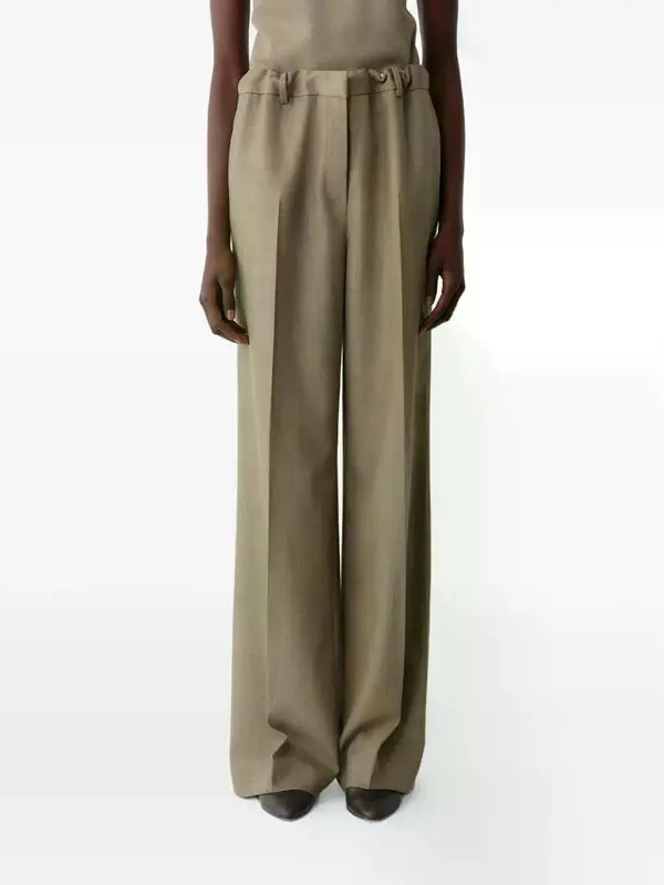 Calvin Klein Pressed Crease Wide-leg Trousers