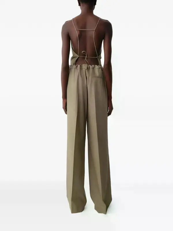 Calvin Klein Pressed Crease Wide-leg Trousers