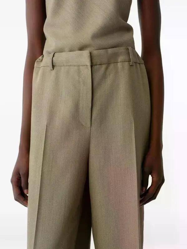 Calvin Klein Pressed Crease Wide-leg Trousers