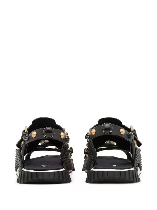 Dolce & Gabbana Embellished Studded Open Toe Sandals