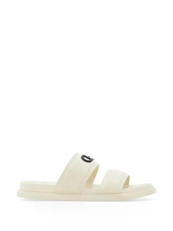 FERRAGAMO Gancini Ornament Calfskin Slides