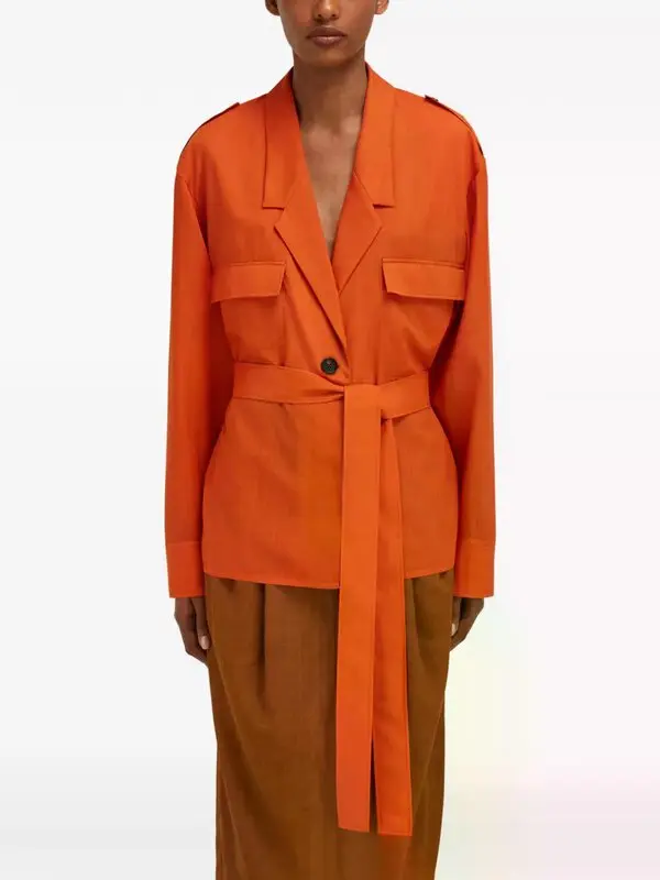FERRAGAMO Deconstructed Virgin Wool Blazer