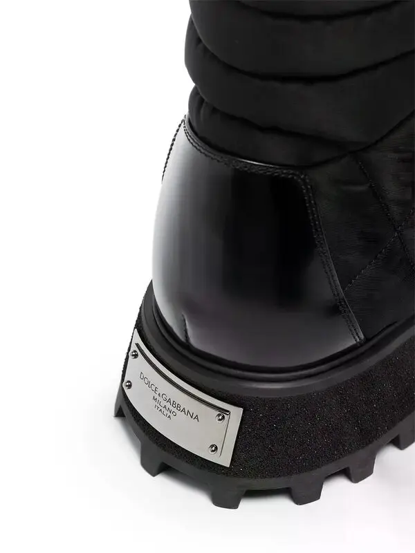 Dolce & Gabbana Quilted Leather Ankle Boots