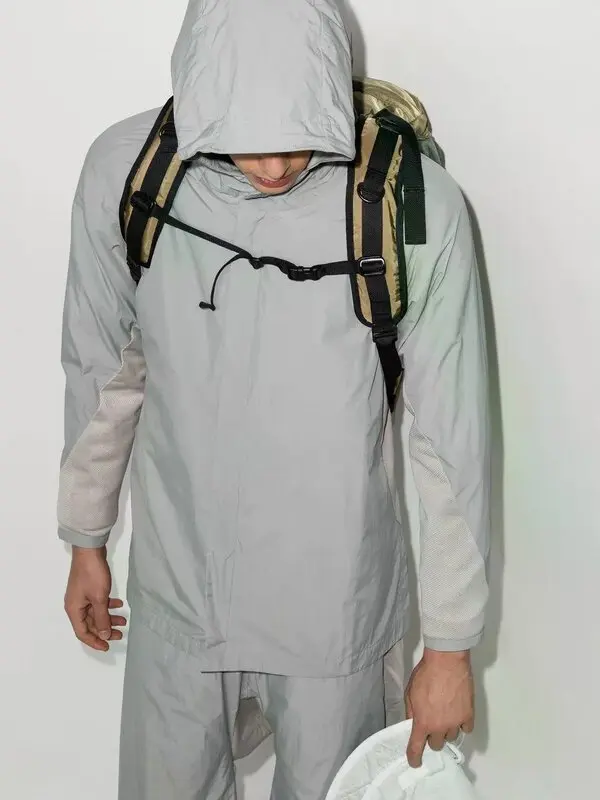 BYBORRE Panelled Hooded Windbreaker